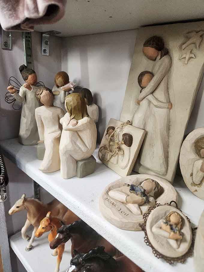 These aren't just figurines; they're shelf-sized emotions. Willow Tree-style sculptures waiting to commemorate life's meaningful moments.