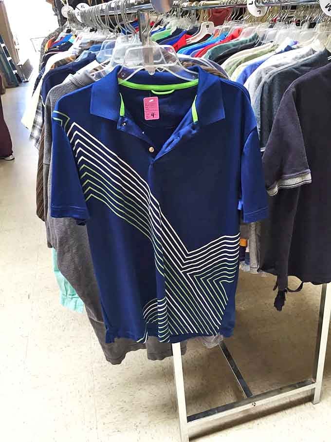 That geometric blue polo isn't just a shirt&mdash;it's your next lucky golf outfit or the perfect "casual Friday" statement piece waiting to happen.