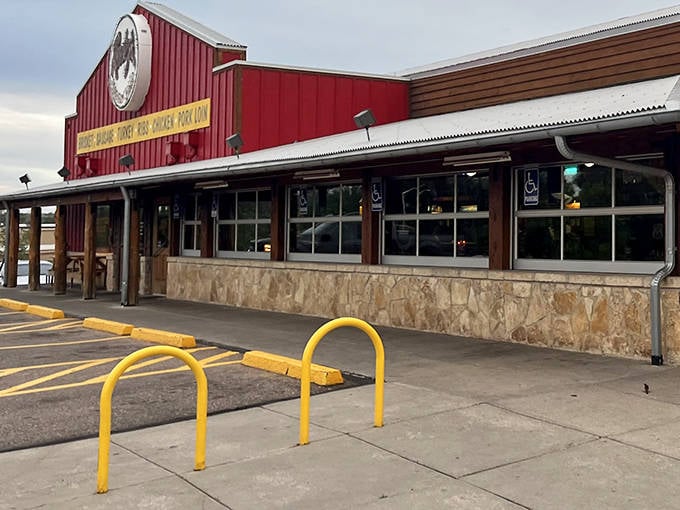 Even the parking area says "no fuss" &ndash; just get here, park, and prepare for meat-induced happiness.