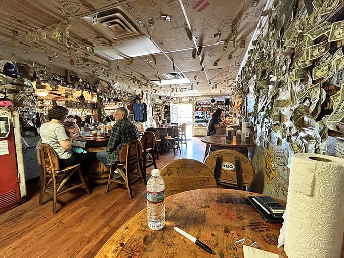 Where strangers become friends over smoked meats. These wooden tables have witnessed countless first bites, satisfied sighs, and the birth of barbecue loyalties.