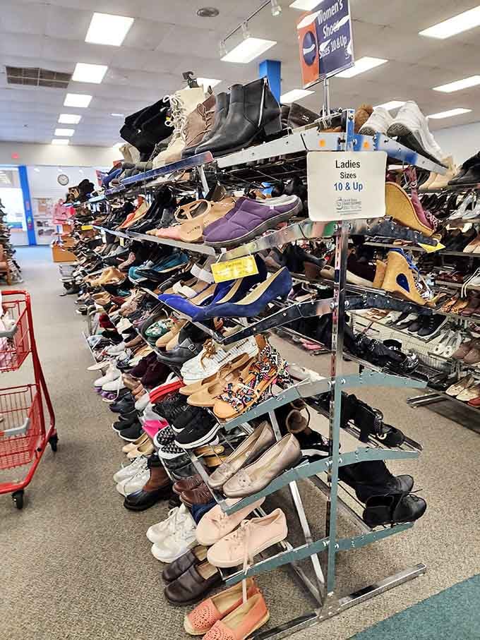 Shoe paradise where your feet and wallet can both be happy. From practical flats to "why not?" heels.