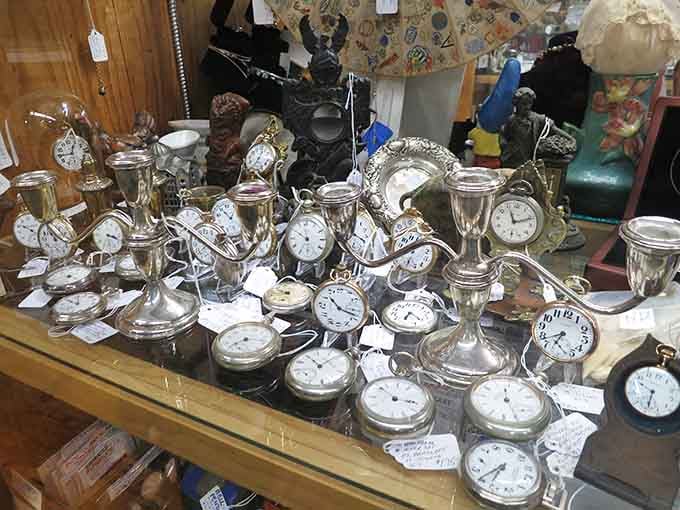 Pocket watches reminding us that people once checked the time with actual style and mechanical precision.