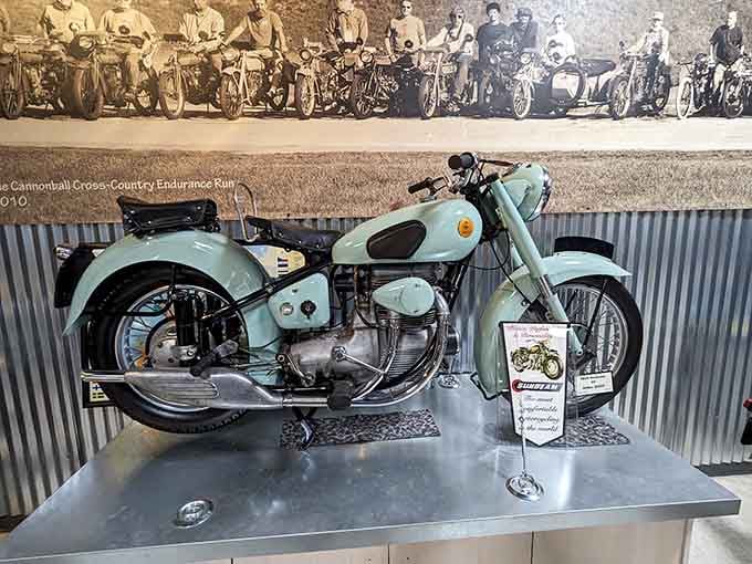 Custom choppers with extended frames look like someone stretched a motorcycle through a taffy machine, beautifully.