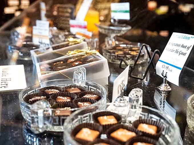 Chocolate artistry that would make Willy Wonka jealous. These handcrafted treats aren't just desserts&mdash;they're edible masterpieces worth the trip alone.