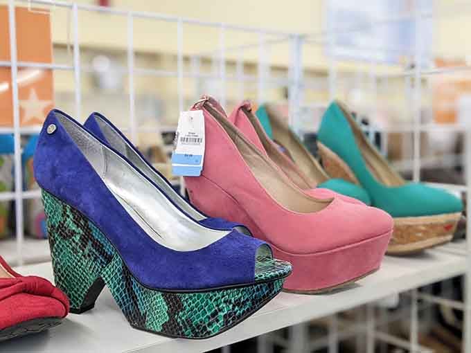 Footwear in bold colors that make a statement, perfect for people who refuse to blend into crowds.