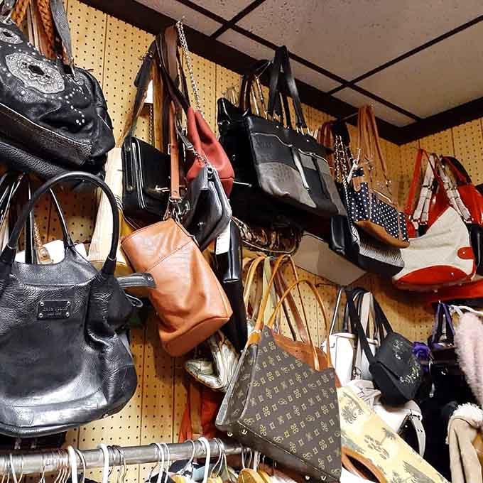 Handbag heaven for the vintage-obsessed! From classic leather to that Louis Vuitton that's probably seen more countries than your passport.