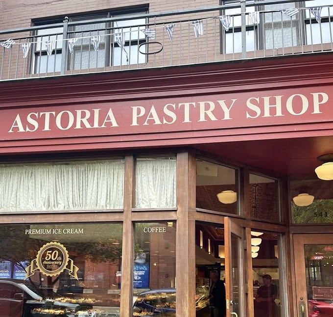 The Astoria sign stands proud on Monroe Street, marking the spot where calories don't count.