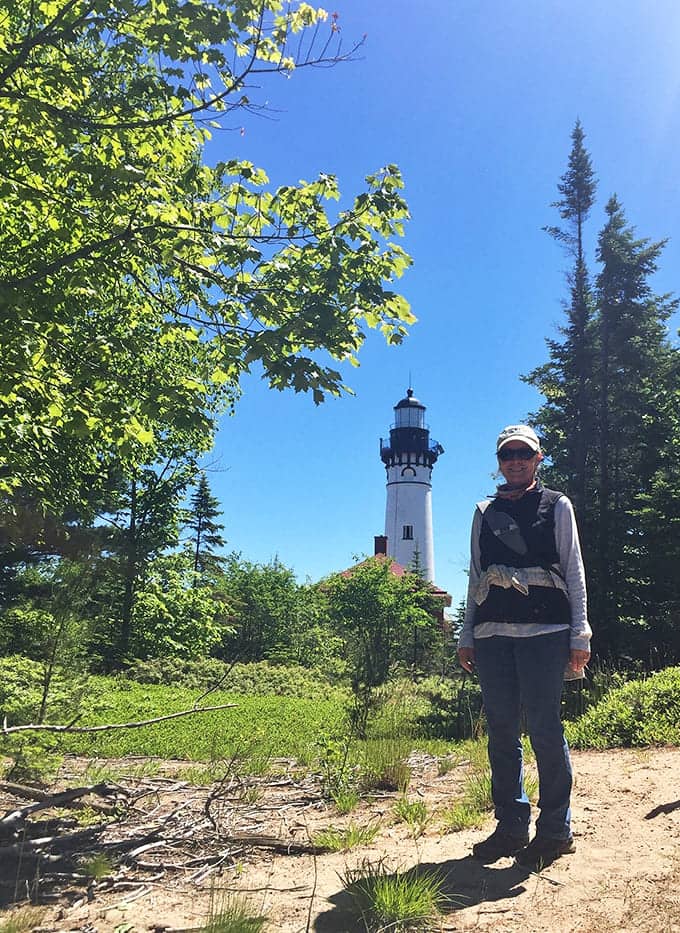 One happy hiker who just discovered that some places actually live up to their Instagram photos in person.