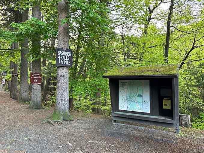 Every great adventure starts with a map and a plan, or in this case, a helpful kiosk.