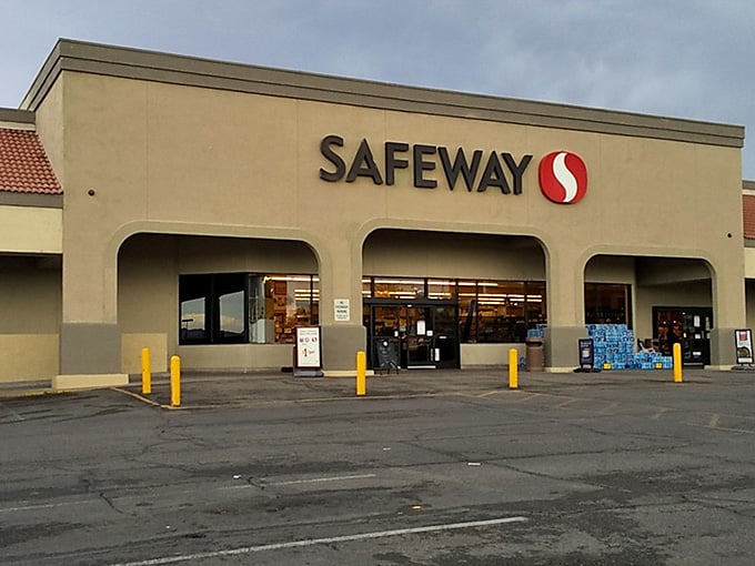 Safeway anchors the local shopping scene, proving small towns can still offer big-city grocery store conveniences reliably.