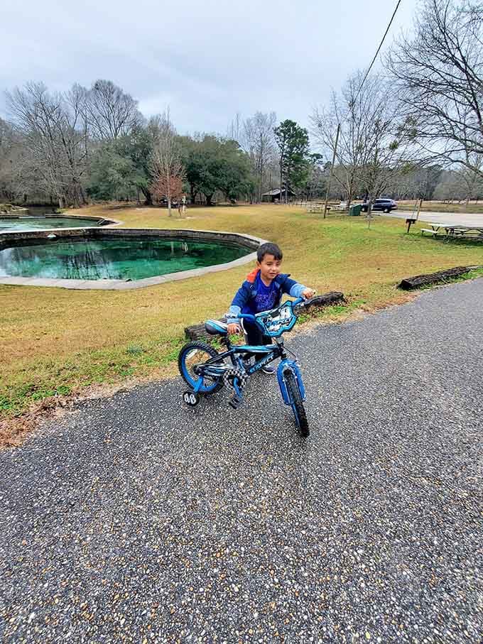 Wide paved paths mean everyone can explore, whether on two wheels or two feet, no hiking boots required.
