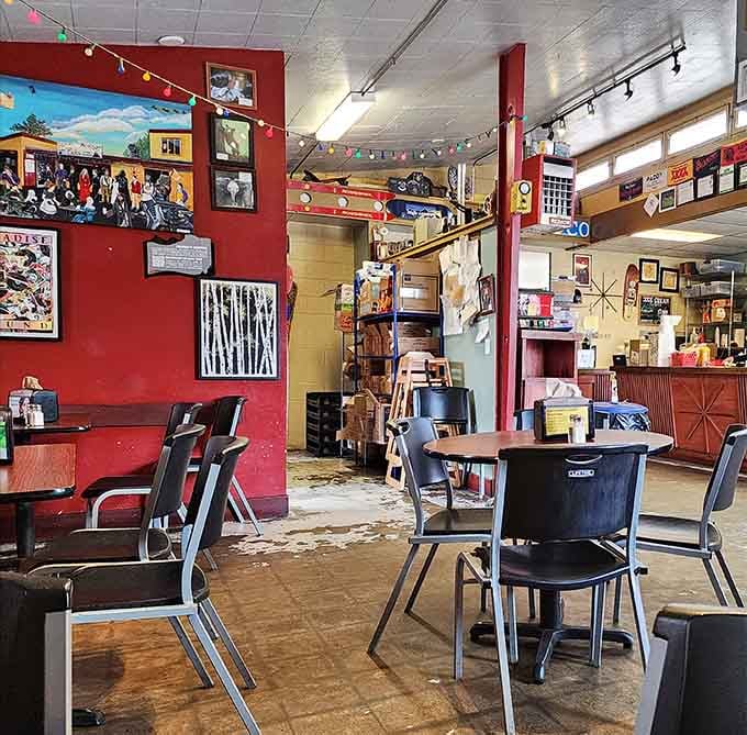 Colorful lights and eclectic decor transform a simple meal into an experience worth savoring and remembering.