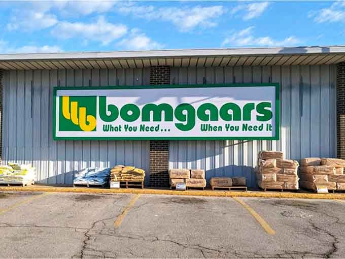 Bomgaars supplies everything from garden hoses to work boots, embodying the practical approach to retail that keeps Parsons affordable.