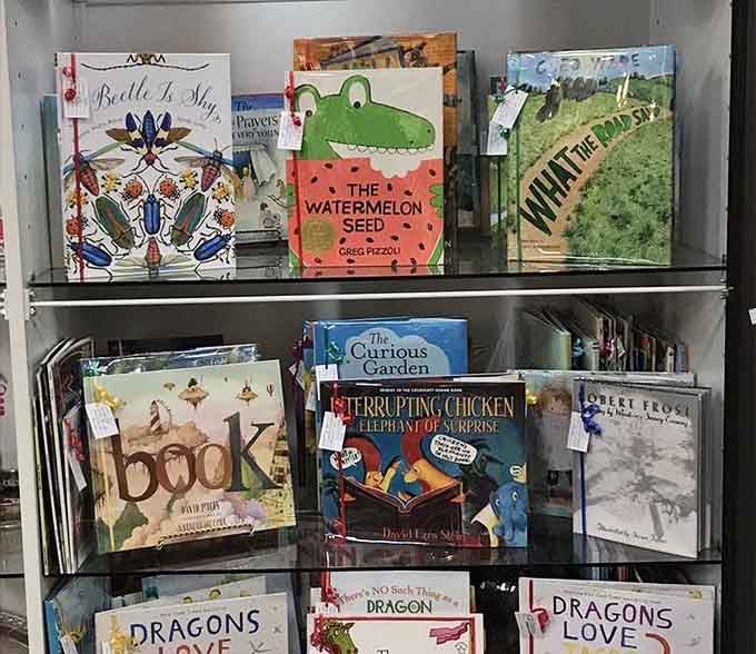 Children's books with actual pages to turn! These colorful treasures remind us that dragons and watermelons sparked imagination long before iPads.