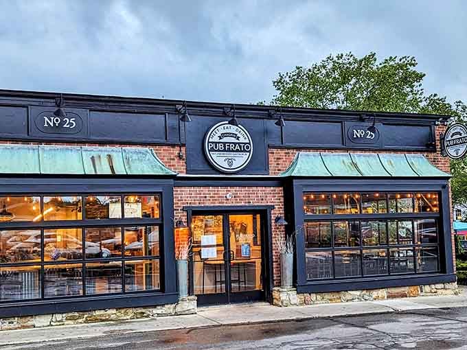 Pub Frato brings Italian flavors to the village in a modern space that proves good food transcends geographic expectations.