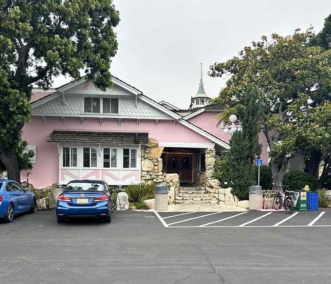 The unassuming exterior hides a treasure trove of pastries and breakfast delights just beyond those doors.