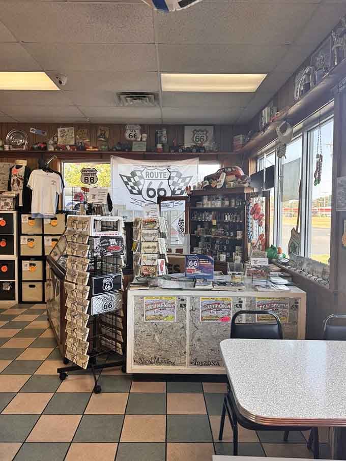 Route 66 merchandise lets you take home a piece of the experience beyond the food memories.