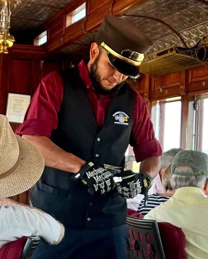 Friendly crew members bring authentic railroad hospitality to every journey, making history feel personal rather than merely educational.