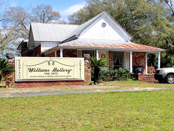 Williams Gallery sits quietly in a converted home, where local art gets the respect and attention it truly deserves from appreciative visitors.