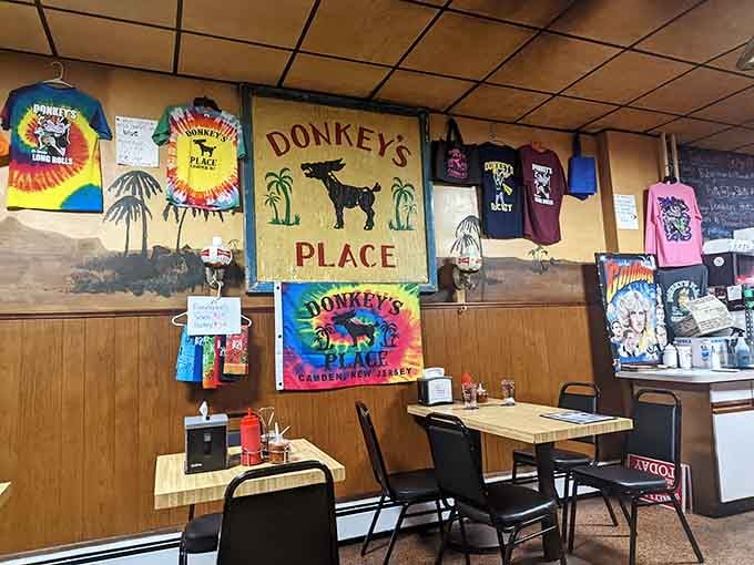 They're selling merchandise because when your cheesesteak's this good, people want to advertise for you voluntarily.