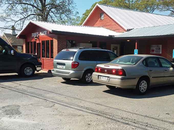 A packed parking lot is the best restaurant review you'll ever need; follow the crowd to good food.