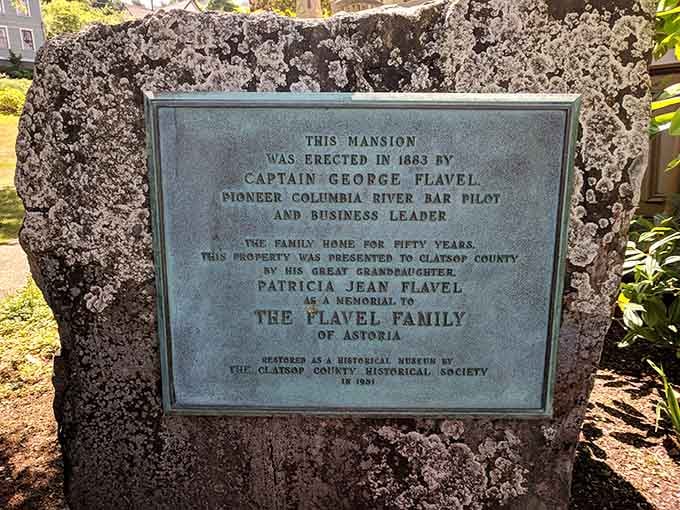This historical marker tells the mansion's story in bronze, because some tales deserve more permanence than a Wikipedia entry could provide.