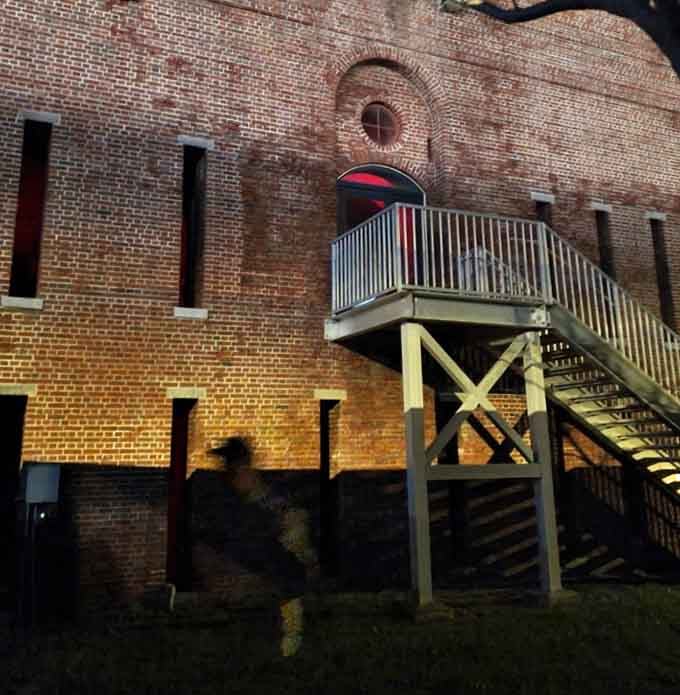 Those wooden stairs leading to upper levels have creaked under countless footsteps, and some visitors claim they hear extra footfalls behind them.