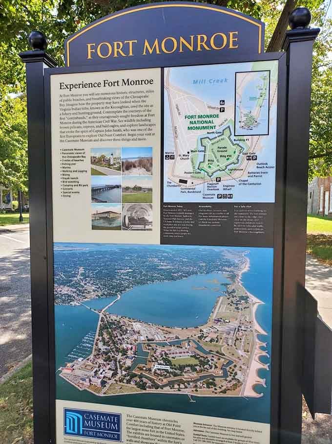 This helpful map reveals every corner of the fort, your treasure map to America's largest coastal fortress adventure.