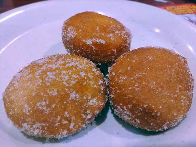 Sugar-dusted donuts that make you forget every diet you ever promised yourself you'd start on Monday.