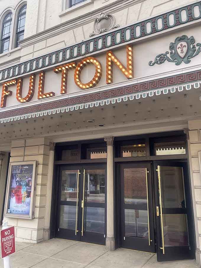 Those classic doors welcome you into a world where entertainment still means something more than scrolling.