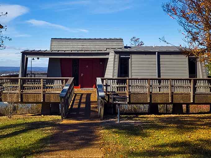 Lakeside chalets offer front-row seats to nature's daily show, with decks perfect for morning coffee and evening reflection.