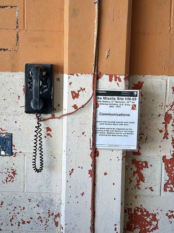 An original wall-mounted phone where urgent calls could have changed everything. No voicemail, no missed calls, just readiness always.