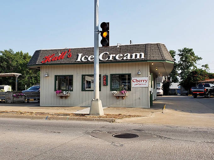 Hall's Ice Cream's charming roadside stand has likely cooled down generations of Fort Madison residents on sweltering summer afternoons.