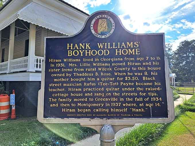 This historical marker officially recognizes what locals always knew&mdash;something special happened in this humble Georgiana home.