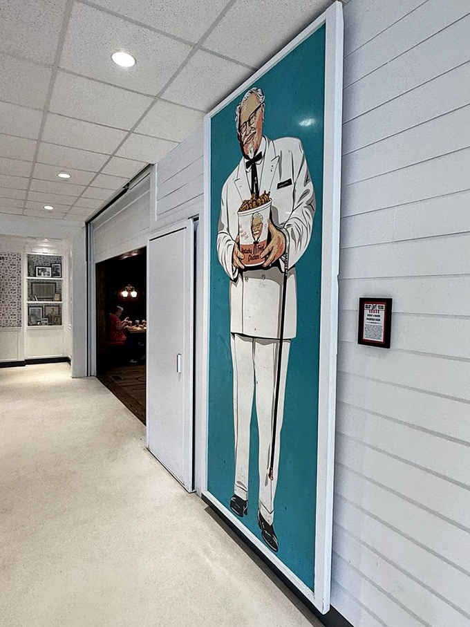 The lobby welcomes you with larger-than-life imagery, reminding you that greatness often starts in unexpected places.