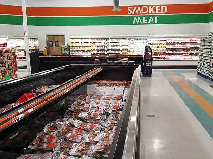 The well-stocked meat department at the local grocery store means dinner options that don't require a special trip to the big city.