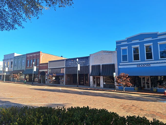 Abbeville's historic district showcases a rainbow of architectural styles and colors. These aren't just buildings&mdash;they're a living timeline of American small-town evolution.