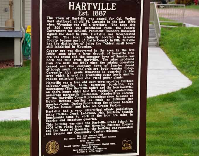 This historical marker reveals Hartville's fascinating journey from frontier outpost to mining boomtown to the peaceful community we see today.