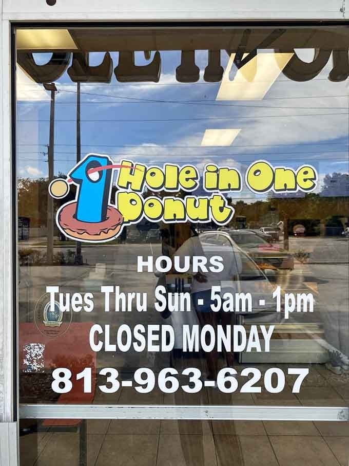 Open at 5am because early birds deserve fresh donuts, and Mondays are for recovering from weekend indulgence.