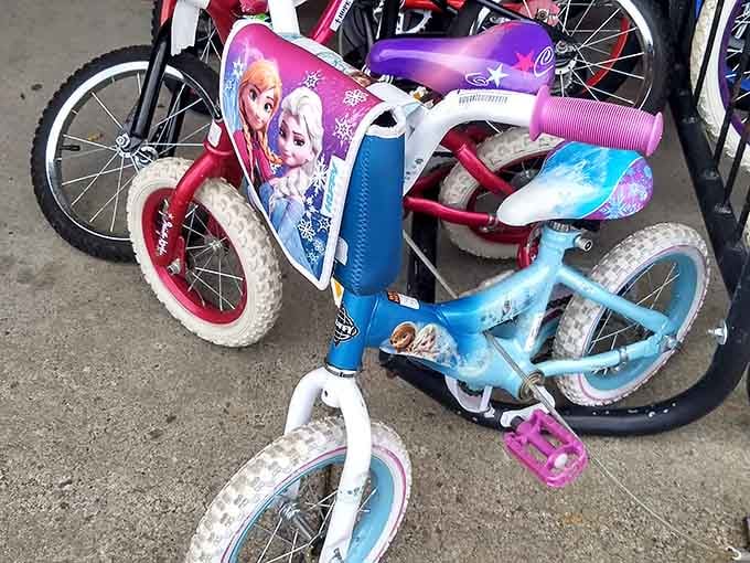 Kids' bikes ready for their next adventure, because childhood shouldn't cost a fortune to be fun and memorable.