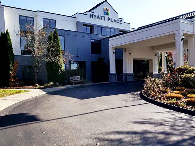 The Hyatt Place offers modern comforts for weary travelers who've spent the day pretending to understand nautical terminology at the Seaport Museum.