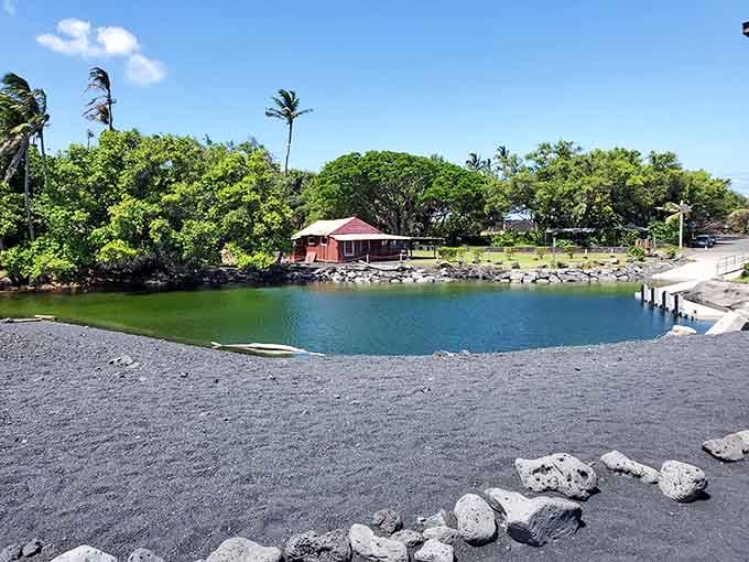 Isaac Hale Beach Park's black sand and blue waters create Hawaii's most dramatic color contrast &ndash; nature's perfect Instagram filter.