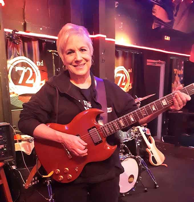 When your musician is this happy performing, you know the crowd is having an equally fantastic time listening.