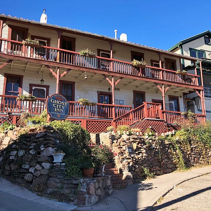 Ghost City Inn perches on the hillside, offering cozy accommodations where history and hospitality meet perfectly.