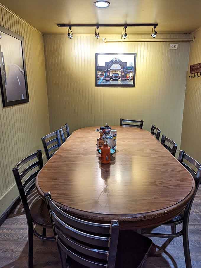 This private dining area is perfect for family gatherings where everyone can argue about who gets the last biscuit.