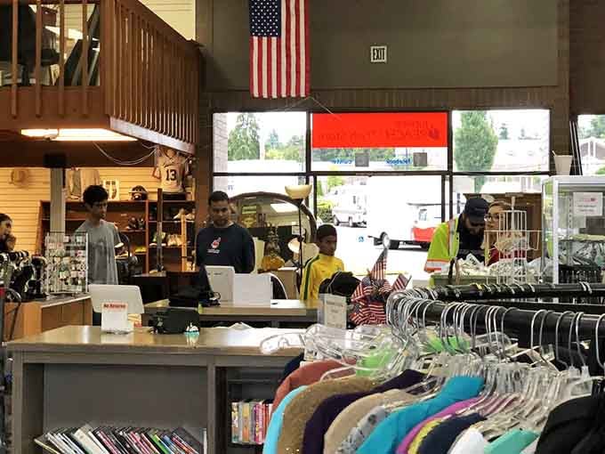 Friendly faces at checkout where every purchase supports programs helping neighbors who need it most right now.