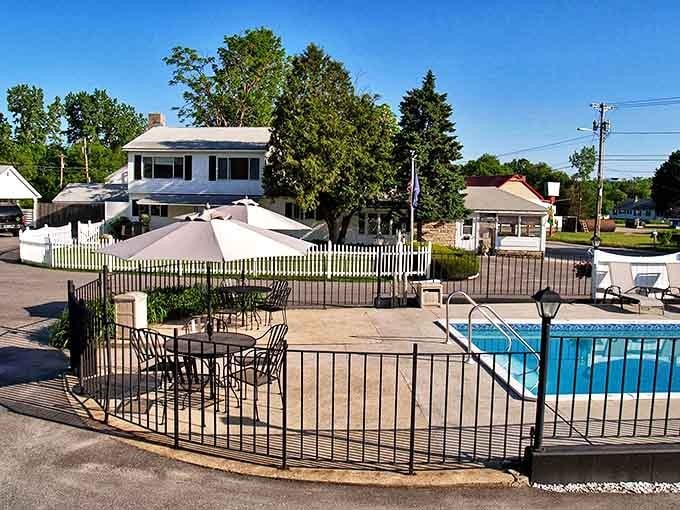 The Knotty Pine Motel offers that quintessential Vermont lodging experience&mdash;unpretentious comfort with a swimming pool that's actually clean.
