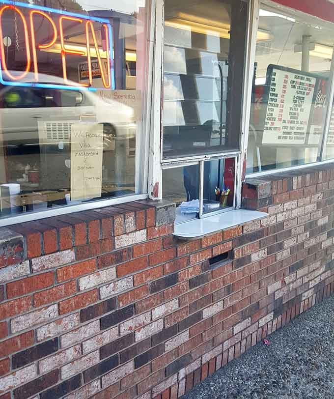 The glowing neon "OPEN" sign in the window is the most beautiful word in the English language when you're craving custard.