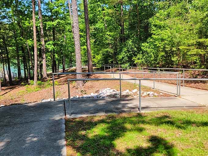 Accessible walkways ensure everyone can enjoy waterfront views because natural beauty should never require an obstacle course to appreciate.