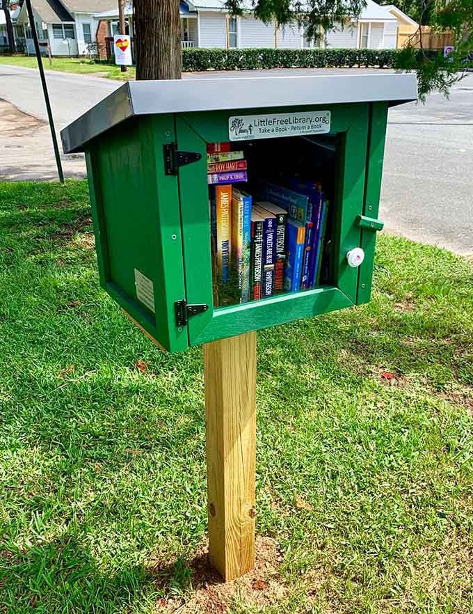 This Little Free Library proves that Chattahoochee values sharing, community, and the simple joy of a good book.